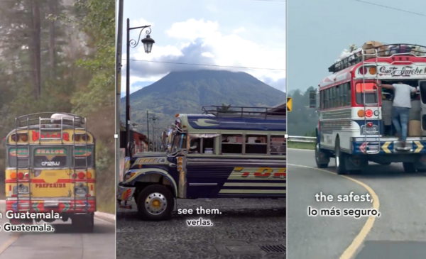 ¡Que maravilla! los extraurbanos de Guate "enamoran" a los extranjeros