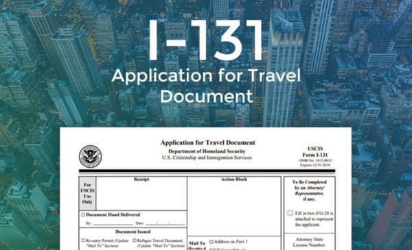 ¿Puedo viajar con la solicitud del formulario I-131?
