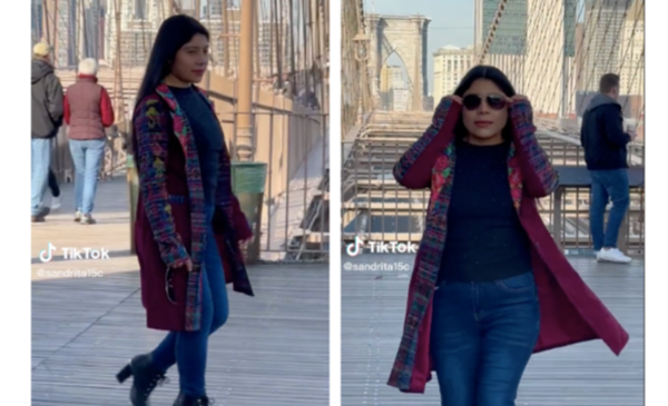 Chapina se vuelve viral por modelar ropa guatemalteca en el puente de ...