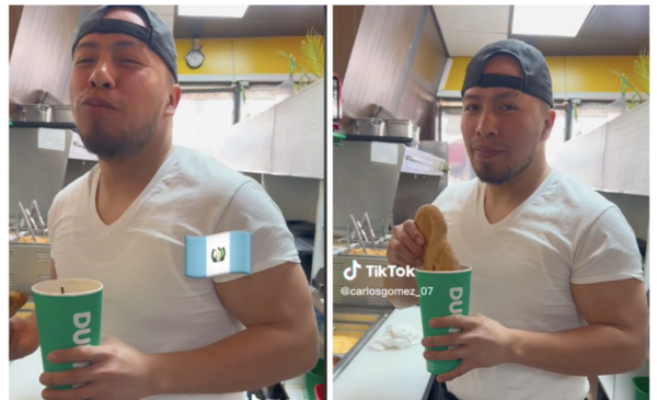 Joven chapín se vuelve tendencia en EEUU por "remojar el pan en café"